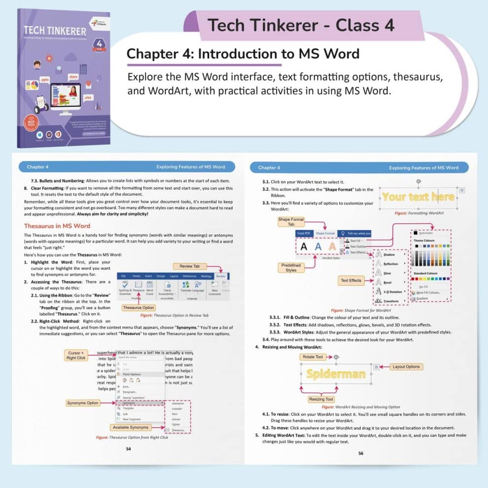 ICSE Coding, AI, Robotics and Computer Book – Class 4 | Tech Tinkerer