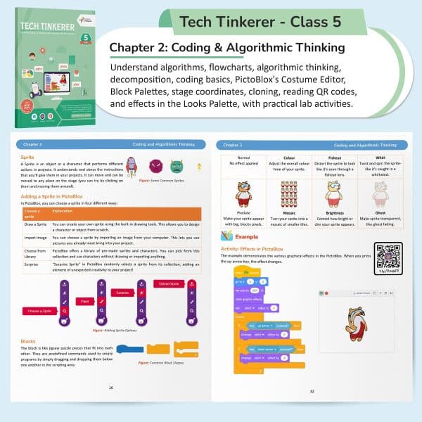 ICSE Coding, AI, Robotics and Computer Book – Class 5 | Tech Tinkerer
