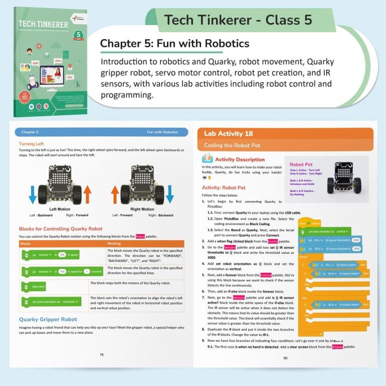 ICSE Coding, AI, Robotics and Computer Book – Class 5 | Tech Tinkerer