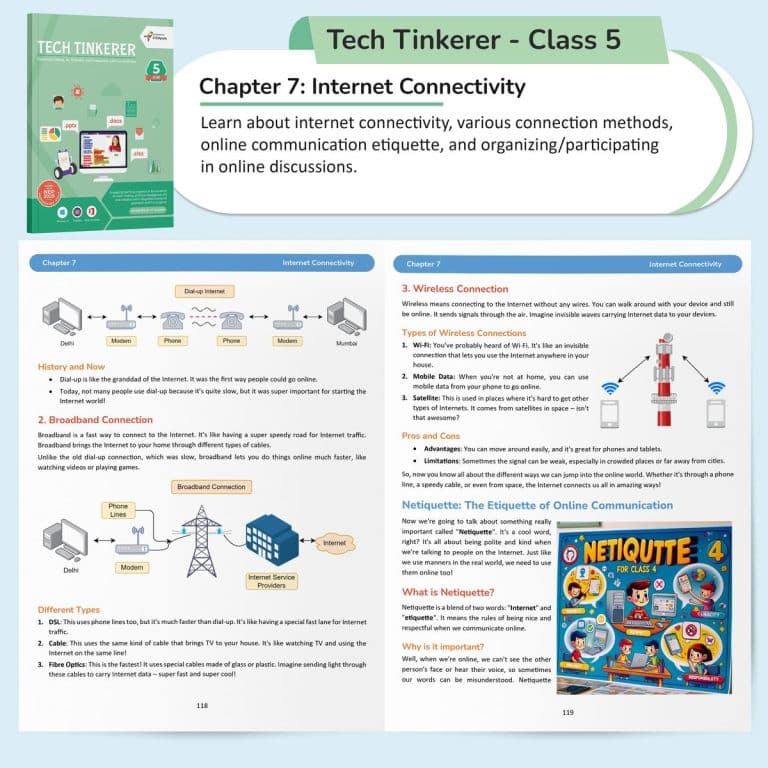 Tech Tinkerer: Computer Book for Class 5 (ICSE) on ICT, Coding, AI, Robotics
