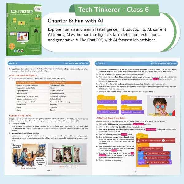 ICSE Coding, AI, Robotics and Computer Book – Class 6 | Tech Tinkerer