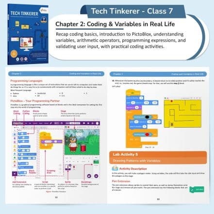ICSE Coding, AI, Robotics and Computer Book – Class 7 | Tech Tinkerer