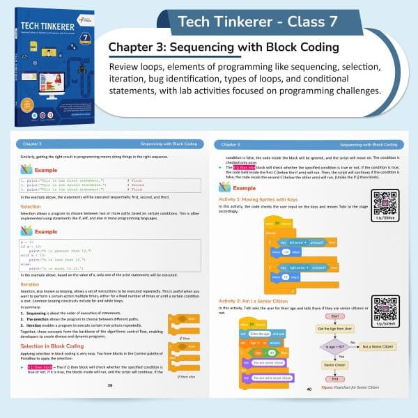 ICSE Coding, AI, Robotics and Computer Book – Class 7 | Tech Tinkerer