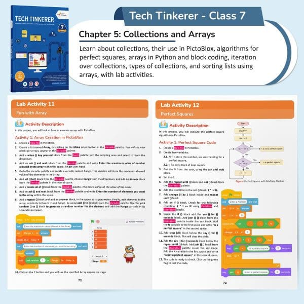 ICSE Coding, AI, Robotics and Computer Book – Class 7 | Tech Tinkerer
