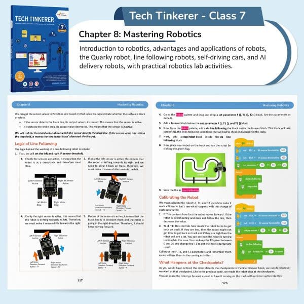 ICSE Coding, AI, Robotics and Computer Book – Class 7 | Tech Tinkerer