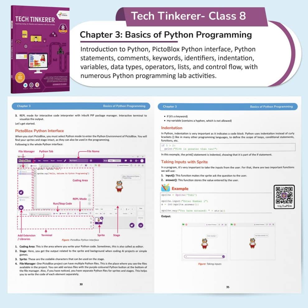 Icse Coding Ai Robotics And Computer Book Class 8 Tech Tinkerer