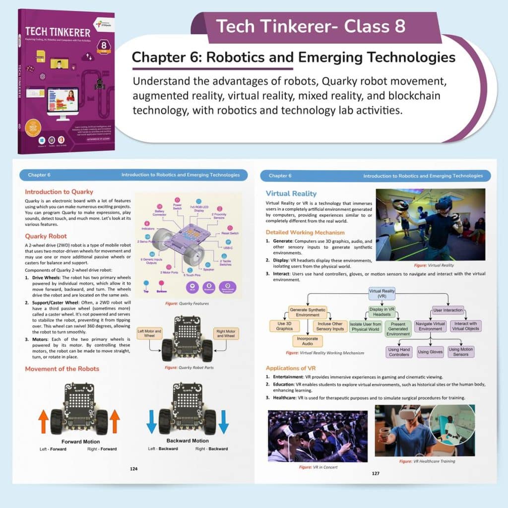 ICSE Coding, AI, Robotics and Computer Book – Class 8 | Tech Tinkerer