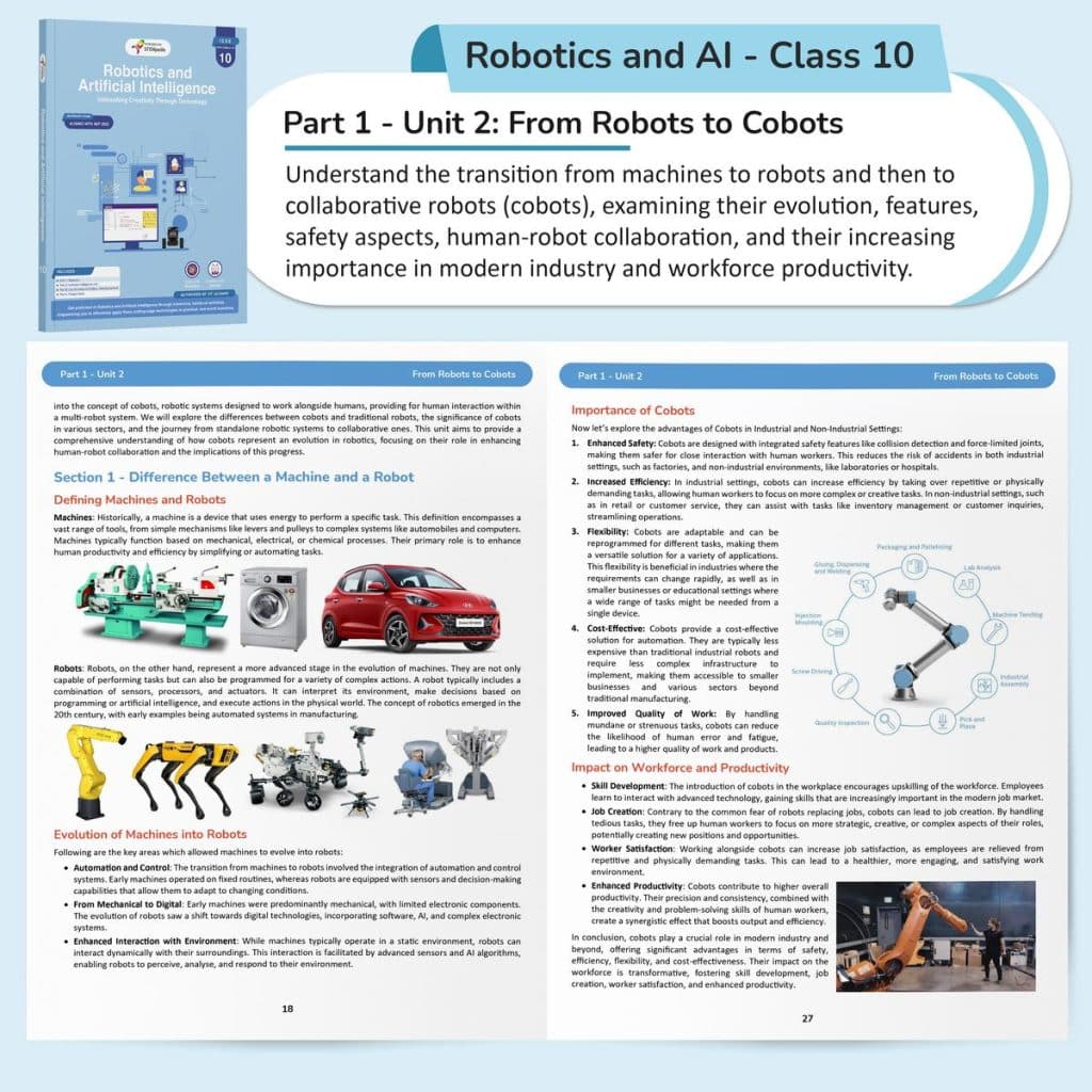 ICSE Robotics & AI Book for Class 10 - Subject Code 66
