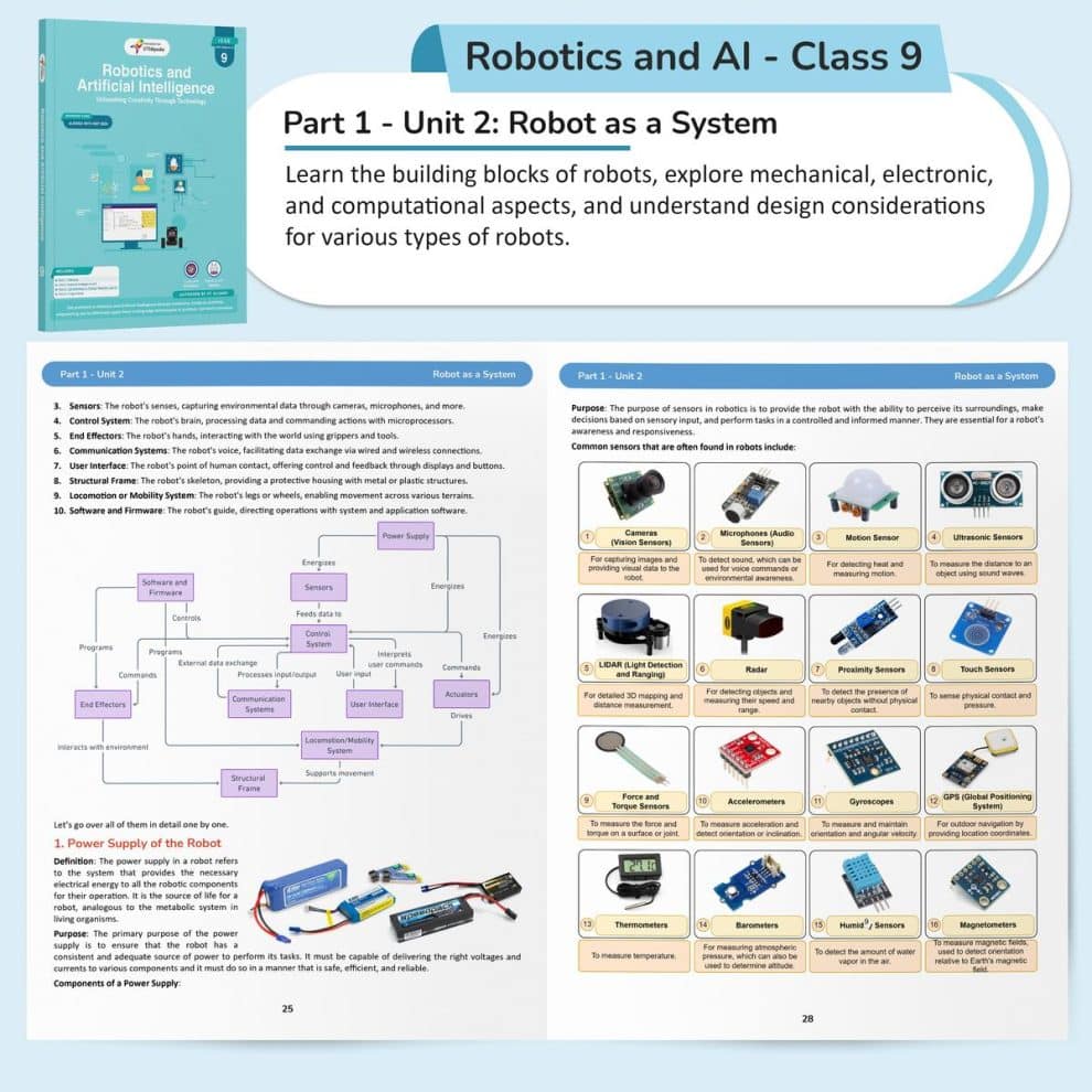 ICSE Robotics & AI Book for Class 9 - Subject Code 66