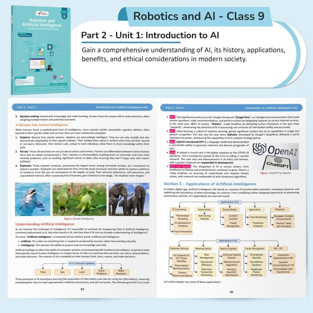 ICSE Robotics & AI Book for Class 9 - Subject Code 66