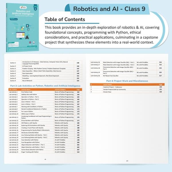 ICSE Robotics & AI Book for Class 9 - Subject Code 66