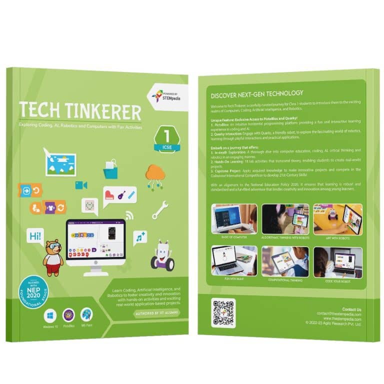 Icse Coding Ai Robotics And Computer Book Class 1 Tech Tinkerer