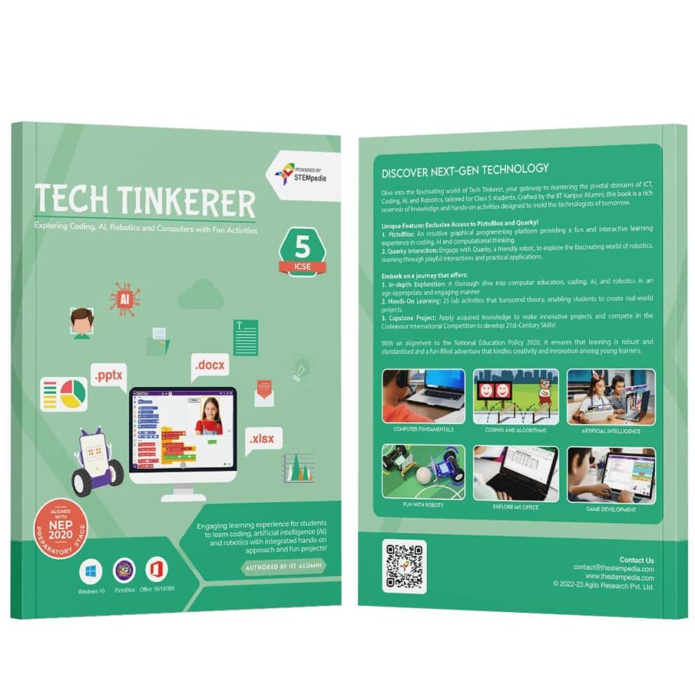 Icse Coding Ai Robotics And Computer Book Class 5 Tech Tinkerer