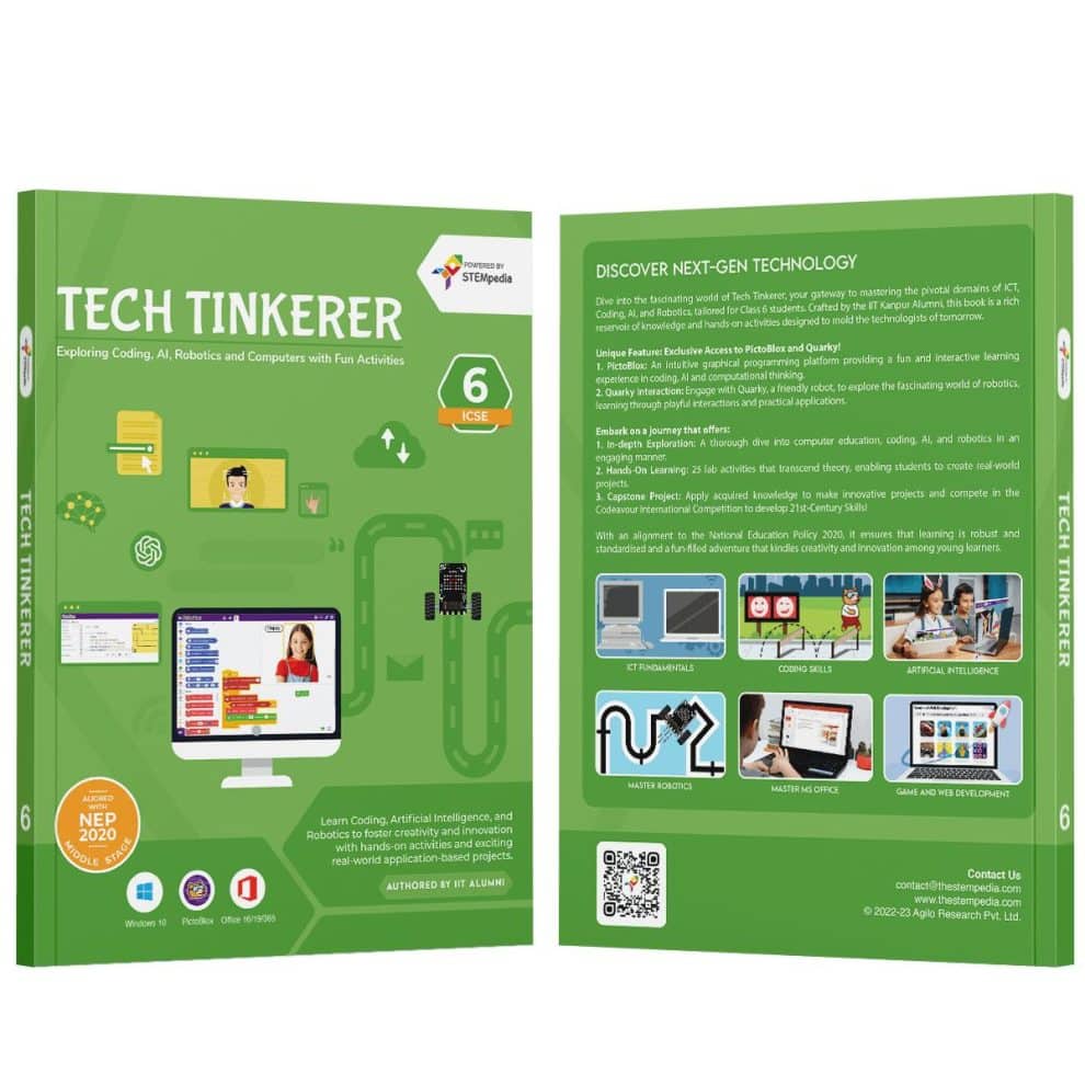 ICSE Coding, AI, Robotics and Computer Book – Class 6 | Tech Tinkerer