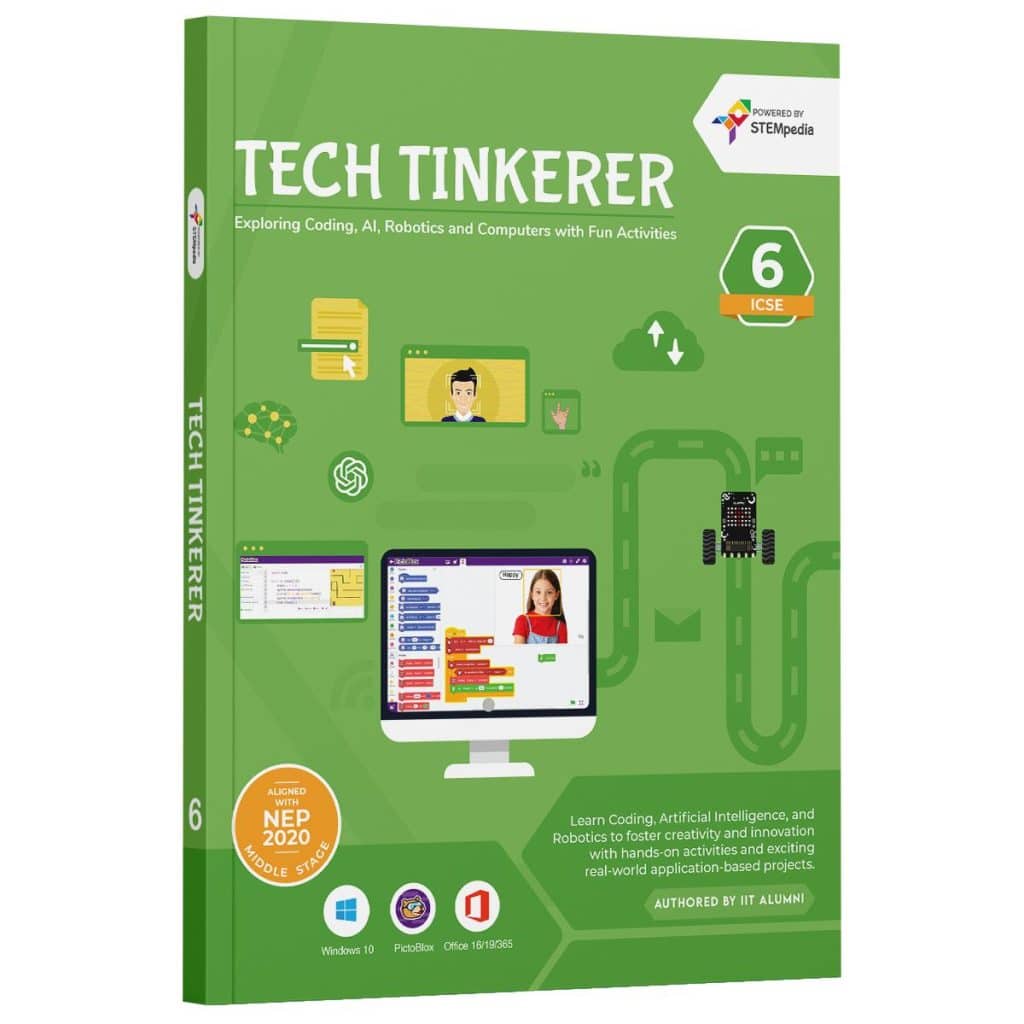 ICSE Coding, AI, Robotics and Computer Book – Class 6 | Tech Tinkerer