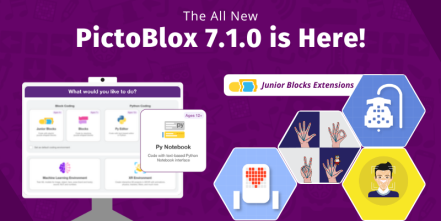 Latest PictoBlox | Introducing Junior Blocks for 4-7 years and Python ...