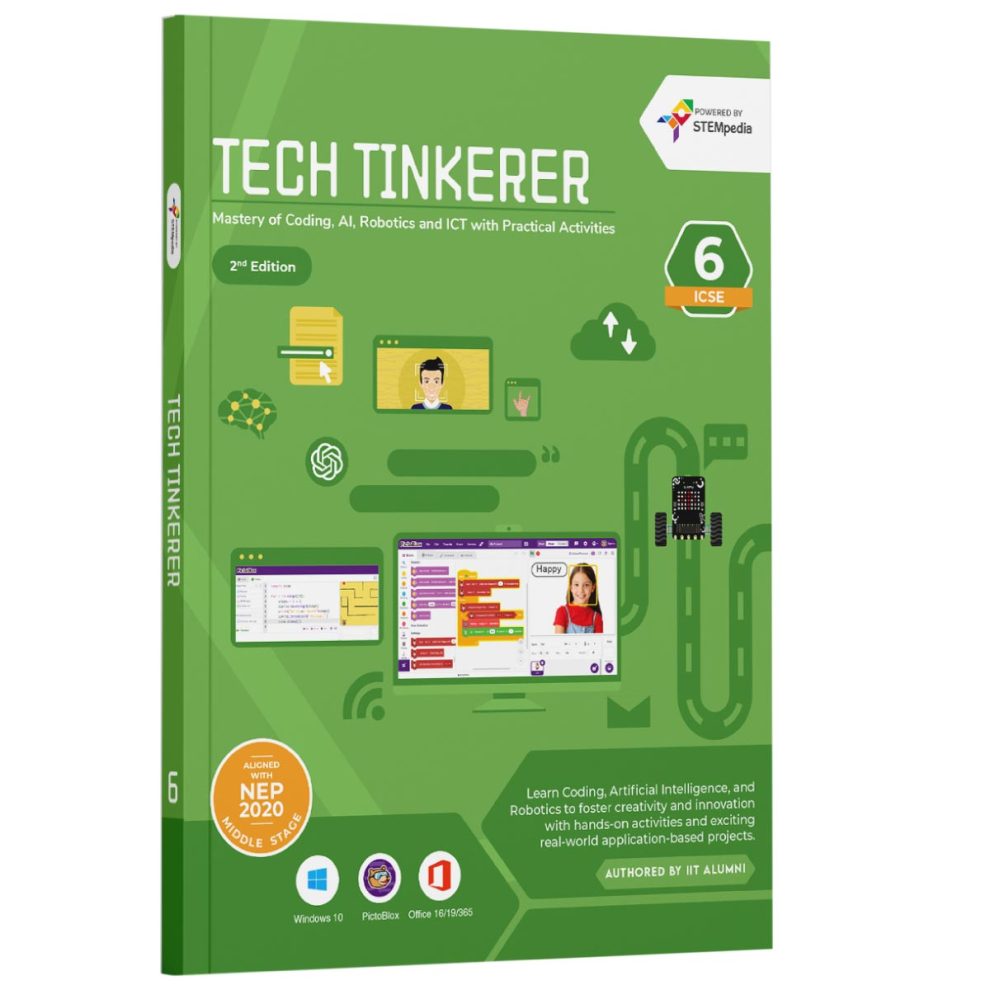 ICSE Coding, AI, Robotics and Computer Book – Class 6 | Tech Tinkerer