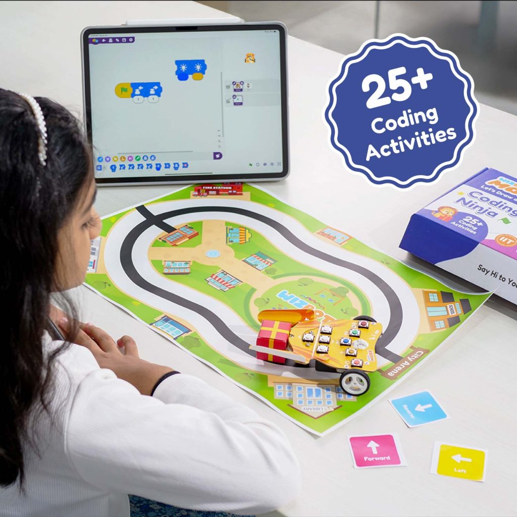 Wizbot Maxx Coding Ninja - Screen-Free Button-Based and Block-Based ...