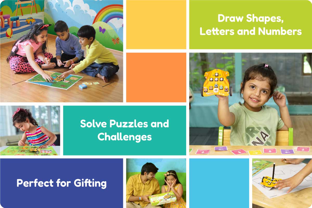 Wizbot Maxx - A Screen-Free Button Based Robot Toy for Kids Aged 4+