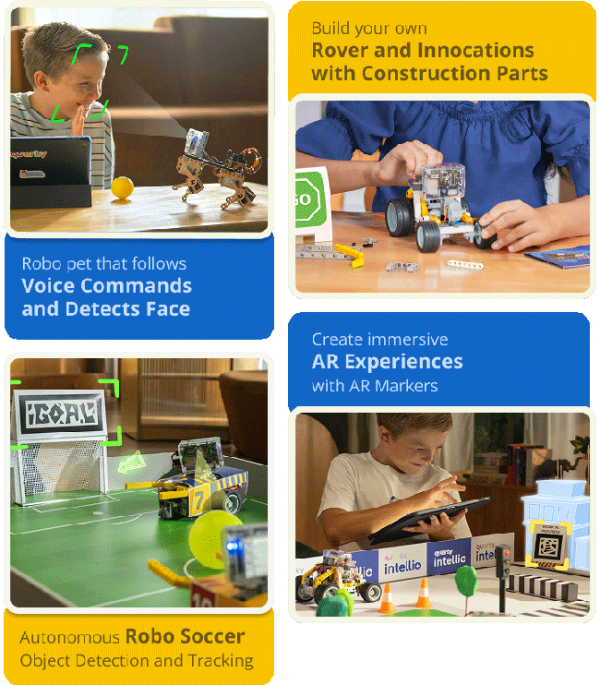 Quarky Intellio – AI and AR Development Kit with Camera, Mic and Speaker